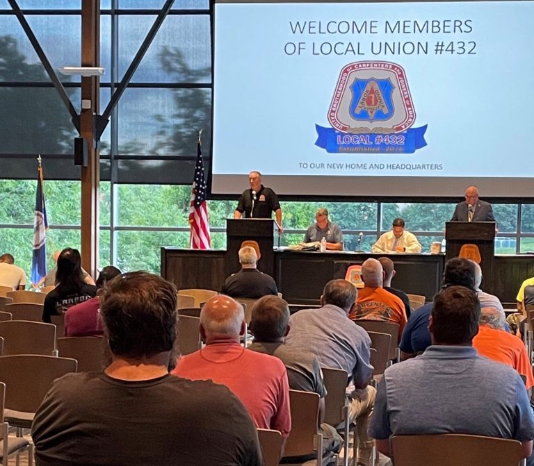 New Meeting Location – Union Carpenter Local 432 – Carpenters